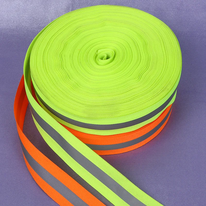 High Visibility Warning Safety Strip Reflective Material Fabric Tape ...