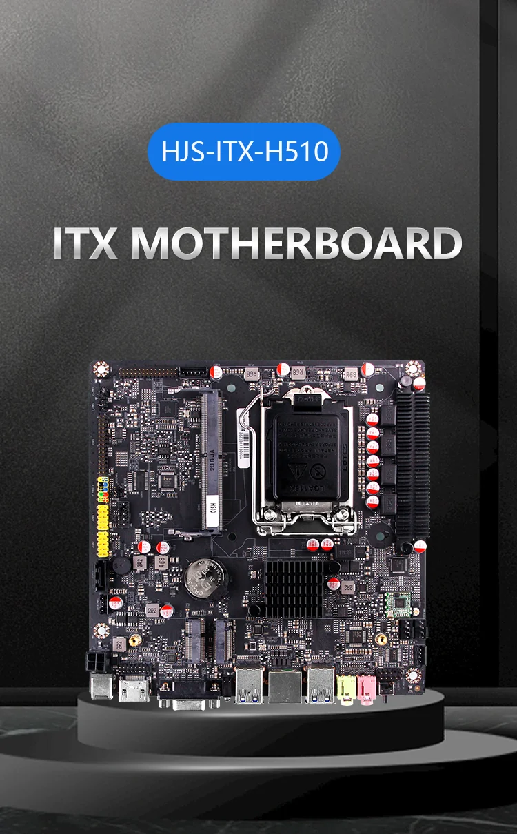 Hot Sale Computer Motherboard Itx H510 Ddr4 Inter Core I3 I5 I7 10th 11th Gen Cpu M.2 2230 5g ...