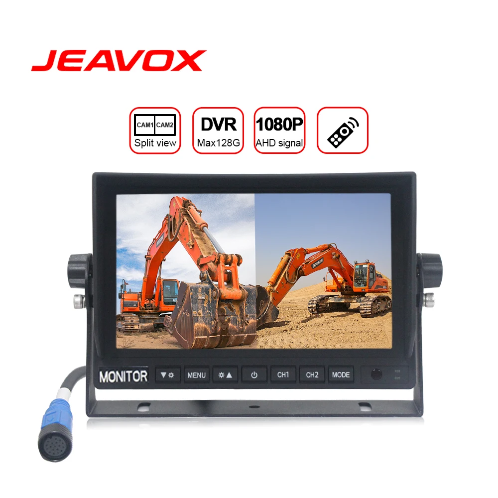 7 Inch Monitor 2ch Dual Split View Ips 1024*600 Car Ahd Reverse ...