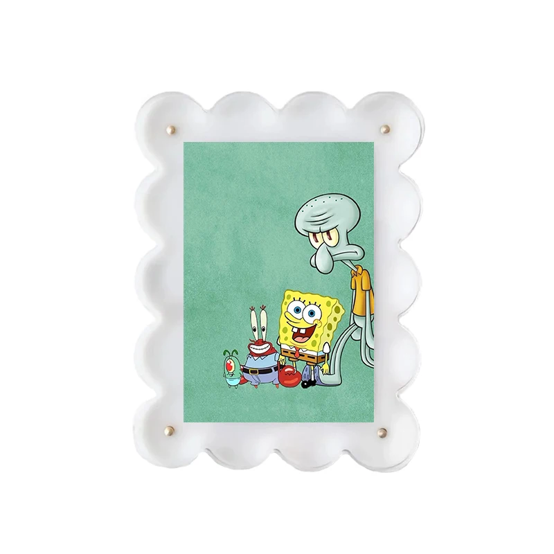 Clear Acrylic Scalloped Picture Frame - 5x7 Photo Display