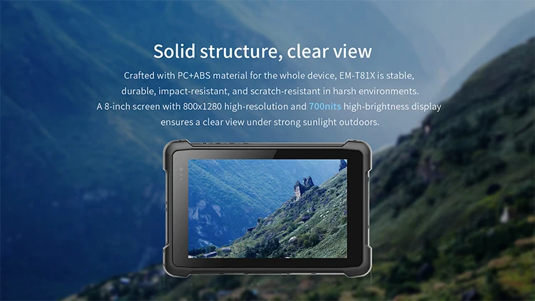 10000 12000 Mha Nfc Fingerprint Rugged Tablet Android 14 Ip67 ...