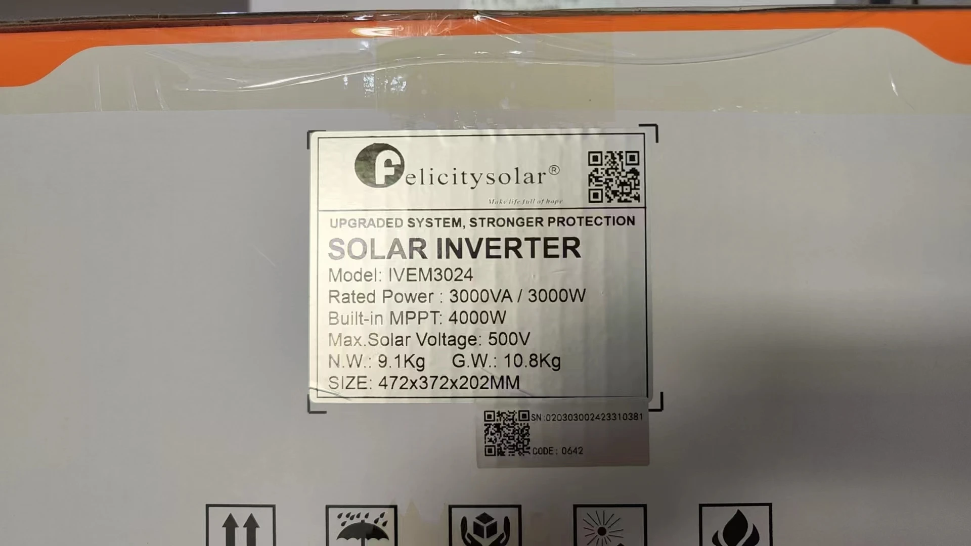Felicity 3kva Hybrid Inverter - Pure Sine Wave Solar Power