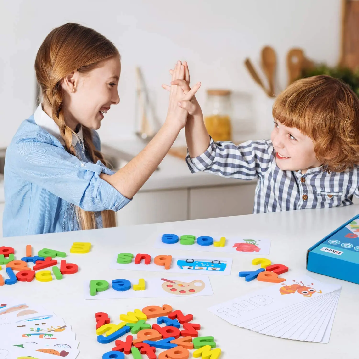 26 Letters Wooden Montessori Alphabet Puzzle - Spelling Game