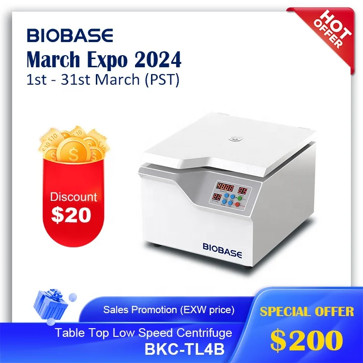 Biobase China Table Top Low Speed Centrifuge Bkc-tl4b With Angle Rotors For Lab Use - Buy Table ...