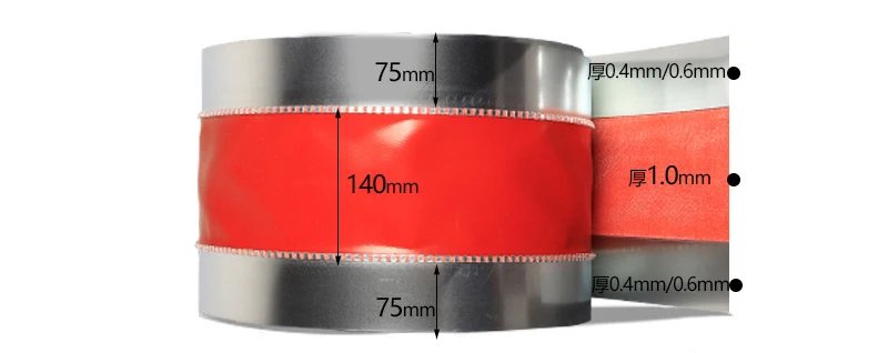 Air Flue Gas Duct Compensator Square Metal Flange Fabric Expansion ...