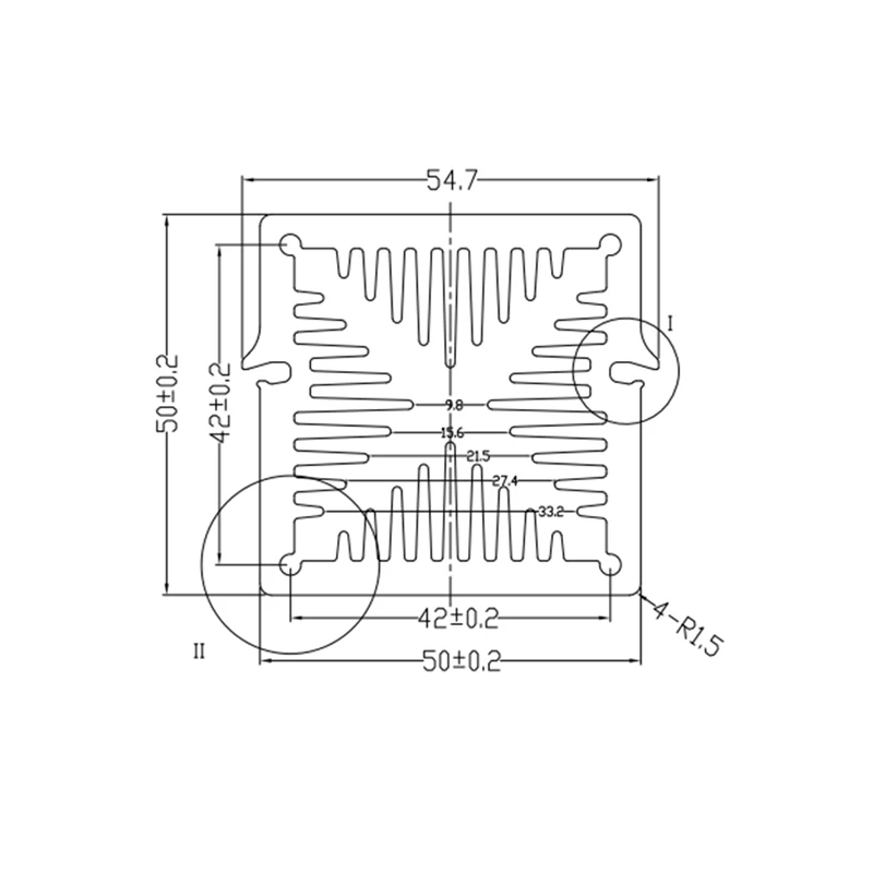 Alibaba.com: Serrated Heatsink Extruded Aluminum Square Radiator Drone ...