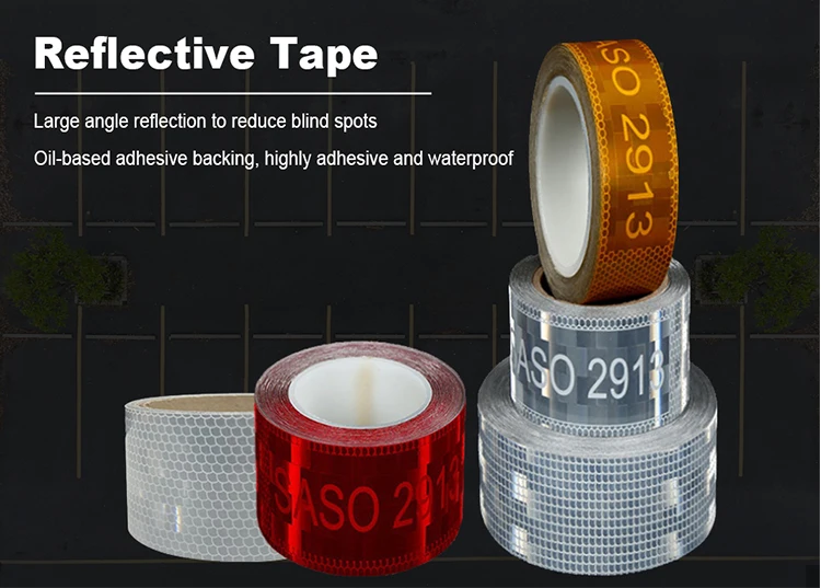 Mancai 3 Inch Saso Reflective Tapes Gold Yellow Color Saso 2913 ...