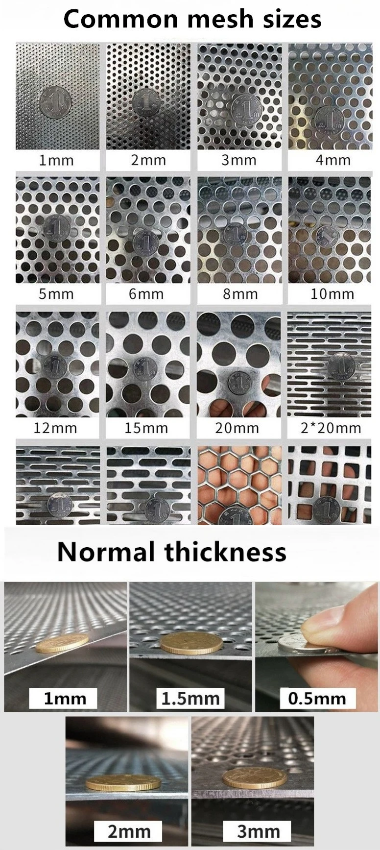 Stainless Steel Round Hole Sieves Perforated Metal Sheet Wire Mesh ...