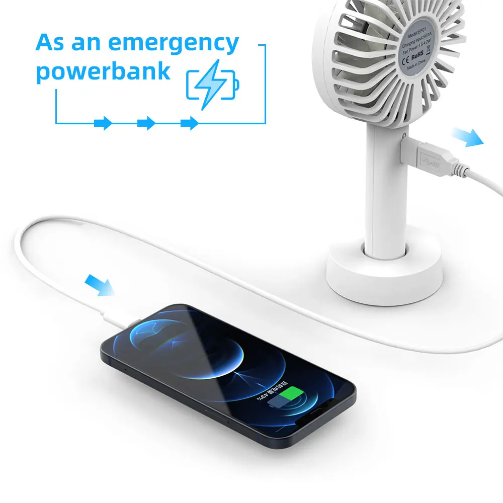 Customization Power Backup Mini Fan Power Bank Mini Fan For Outdoor ...