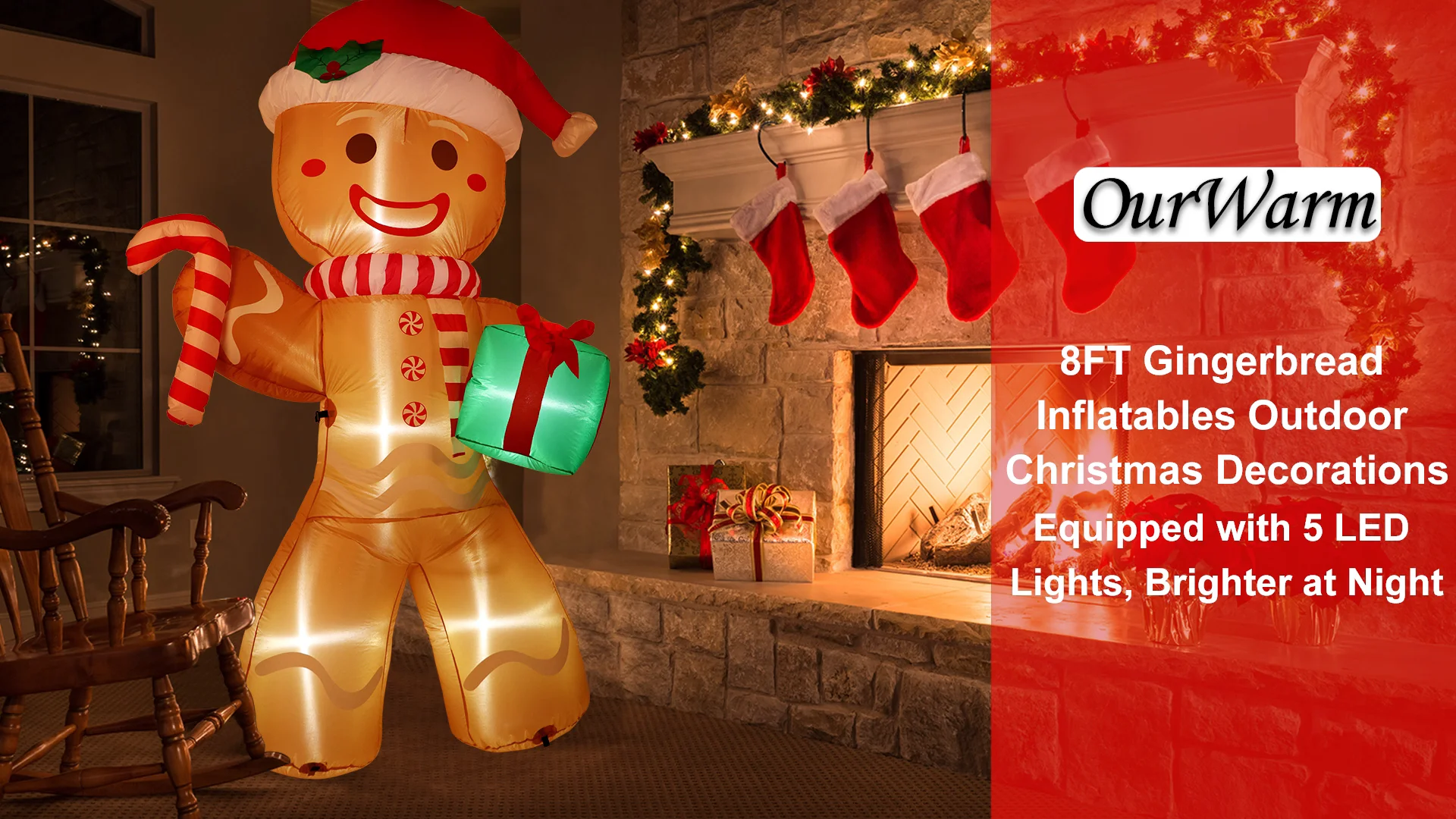 Viral Videos & Demos On 8ft Tall and Upgrade Stable Gingerbread ...