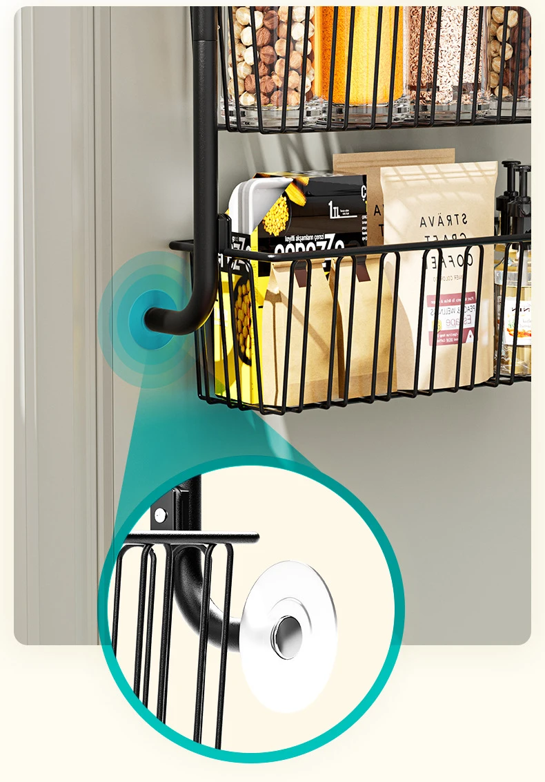 Heavy-Duty Metal Over the Door Organizer Over the Door Pantry Organizer ...