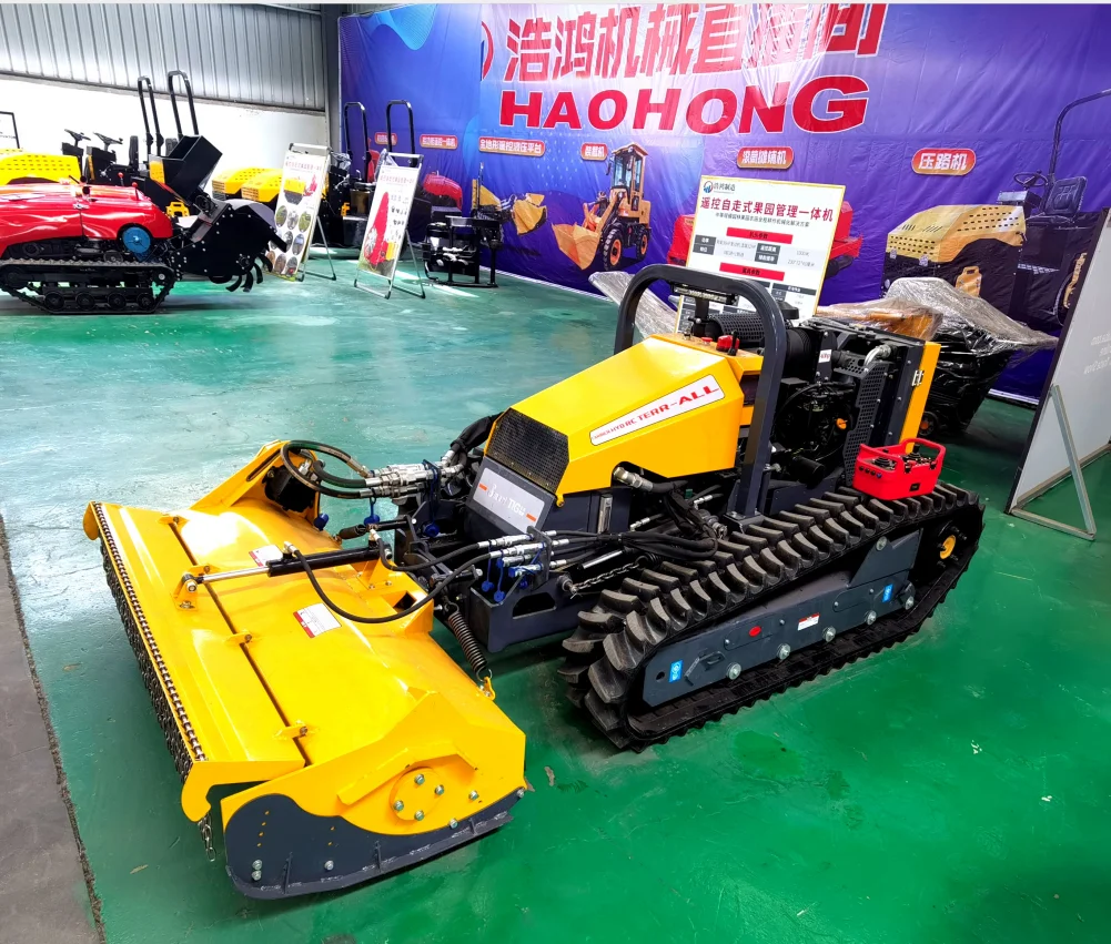 Diesel Remote Control Multifunction Crawler Machine With Mower Forestry ...