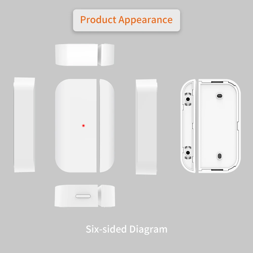 Smart Wifi Door Sensor Magnetic Detector Door Open / Closed Detectors ...