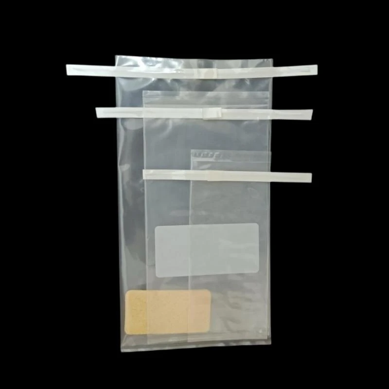 Laboratory 114X229mm Plastic Pouch Bag Wire Closure with Sponge Lab ...
