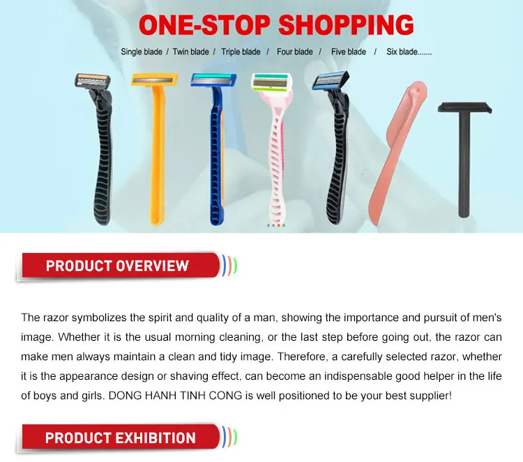 Vietnam Blade Twin Blades Pivoting Head Razor Disposable Razor - Buy Shaving Razor,Two Blade ...
