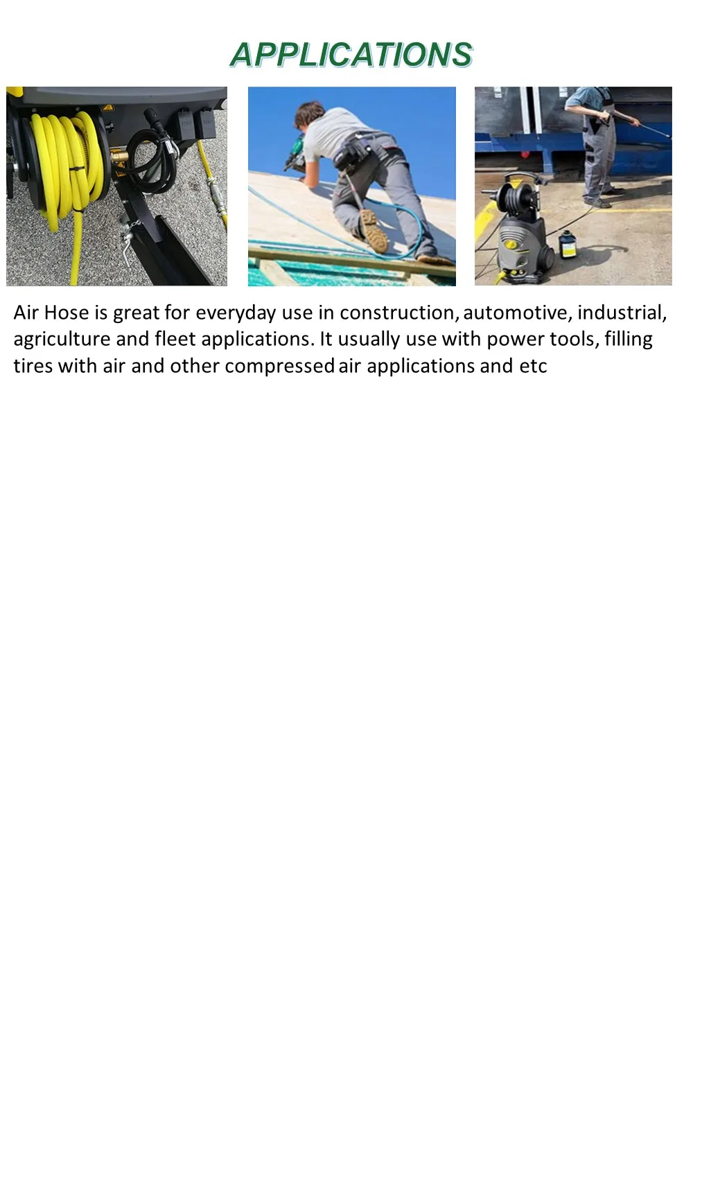 High Pressure Flexible Breathing Air Compressor Hose