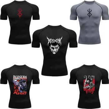 Anime Berserk Guts Men's Compression Shirt Tshirts Fitness Sport ...