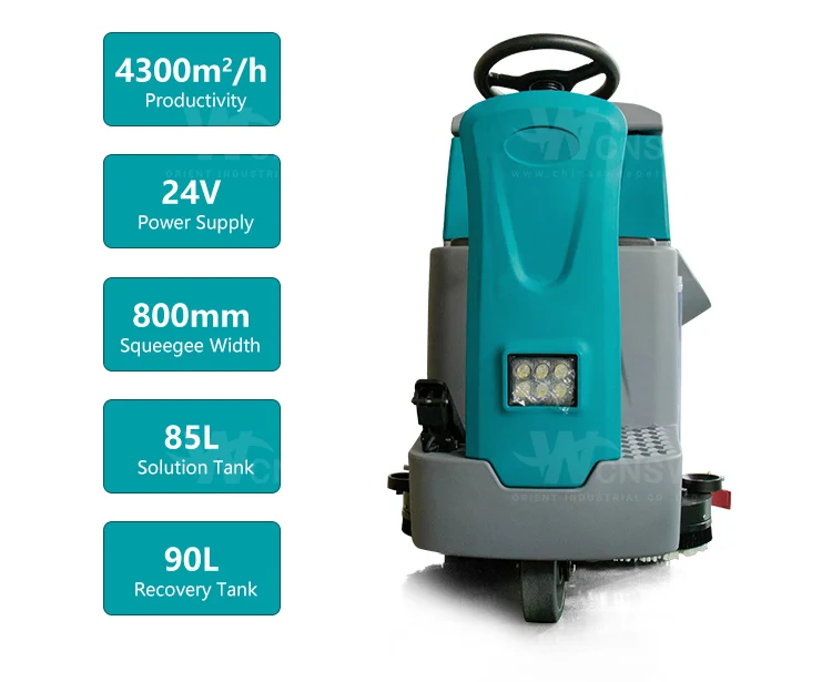 OR-V70(Z) ride on compact commercial electric double brush tile ...