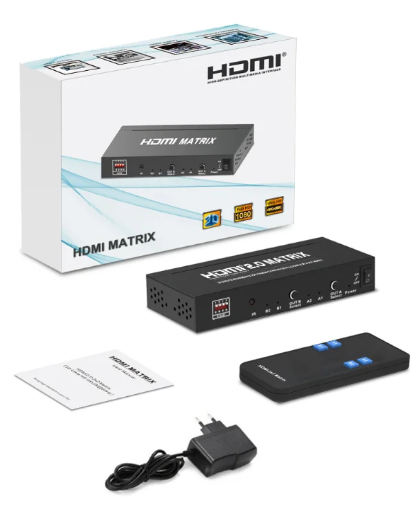 4k@30hz 6x2 Hdmi True Matrix Spdif Splitter With Arc/pip Function| Hdmi ...