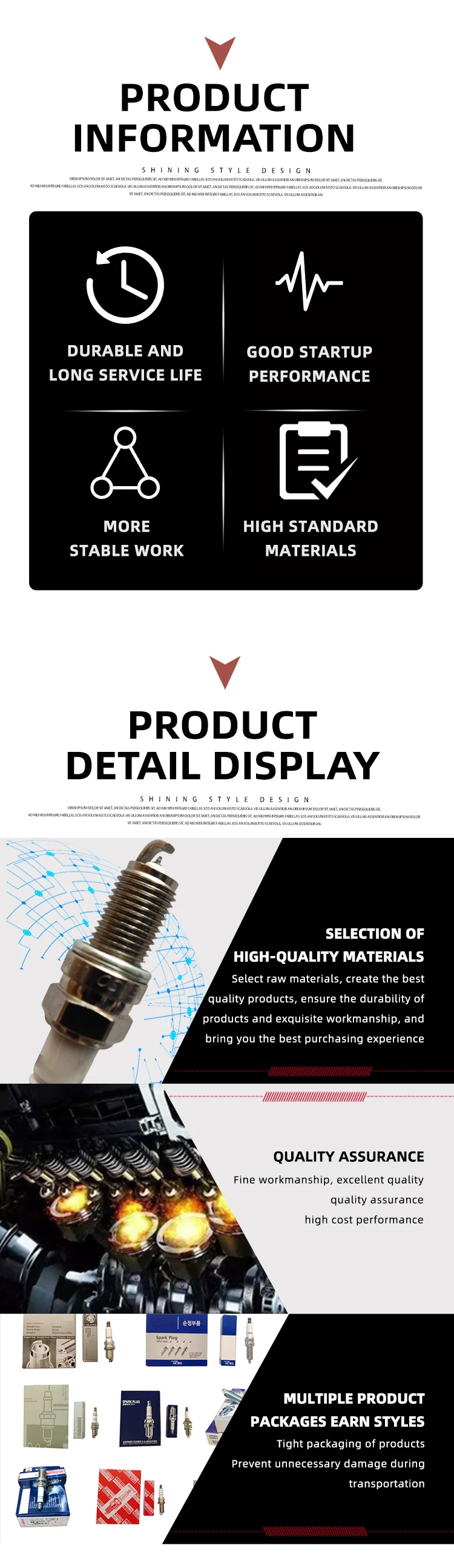 Fire Mouth Iridium Spark Plugs 18814-11051 18846-10060 18841-11051 ...