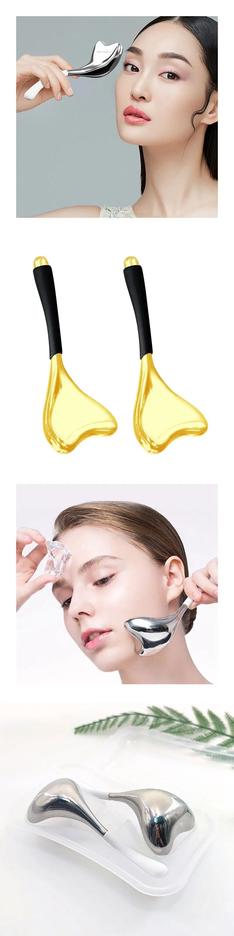 DIY Fishtail Cryo Massager Tool Heart Shape Mermaid Ice Globes Cryo ...