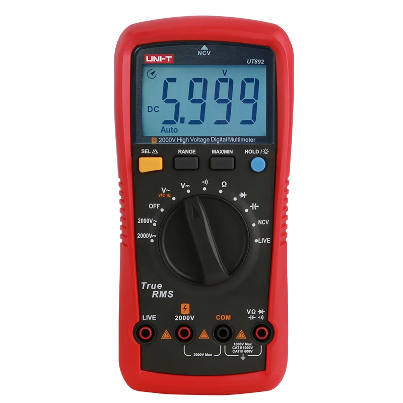 Uni-t Ut892 2000v Digital Multimeter With Real Virtual Value Digital ...