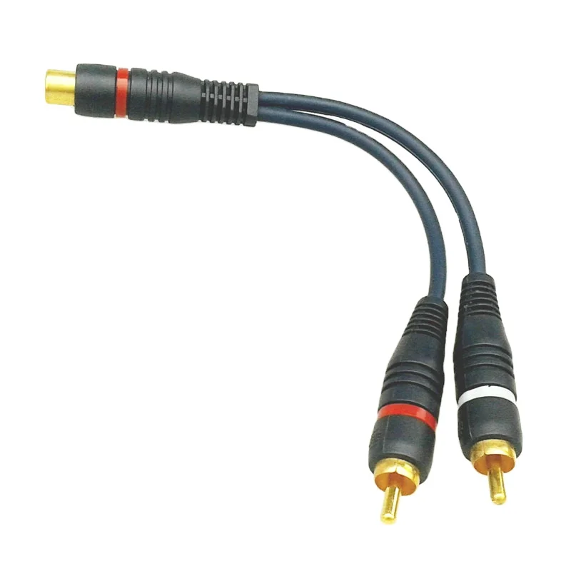 Rca 1 To 2 2 Rca To 1 Rca Female To Male To Female Splitter Cable Audio ...