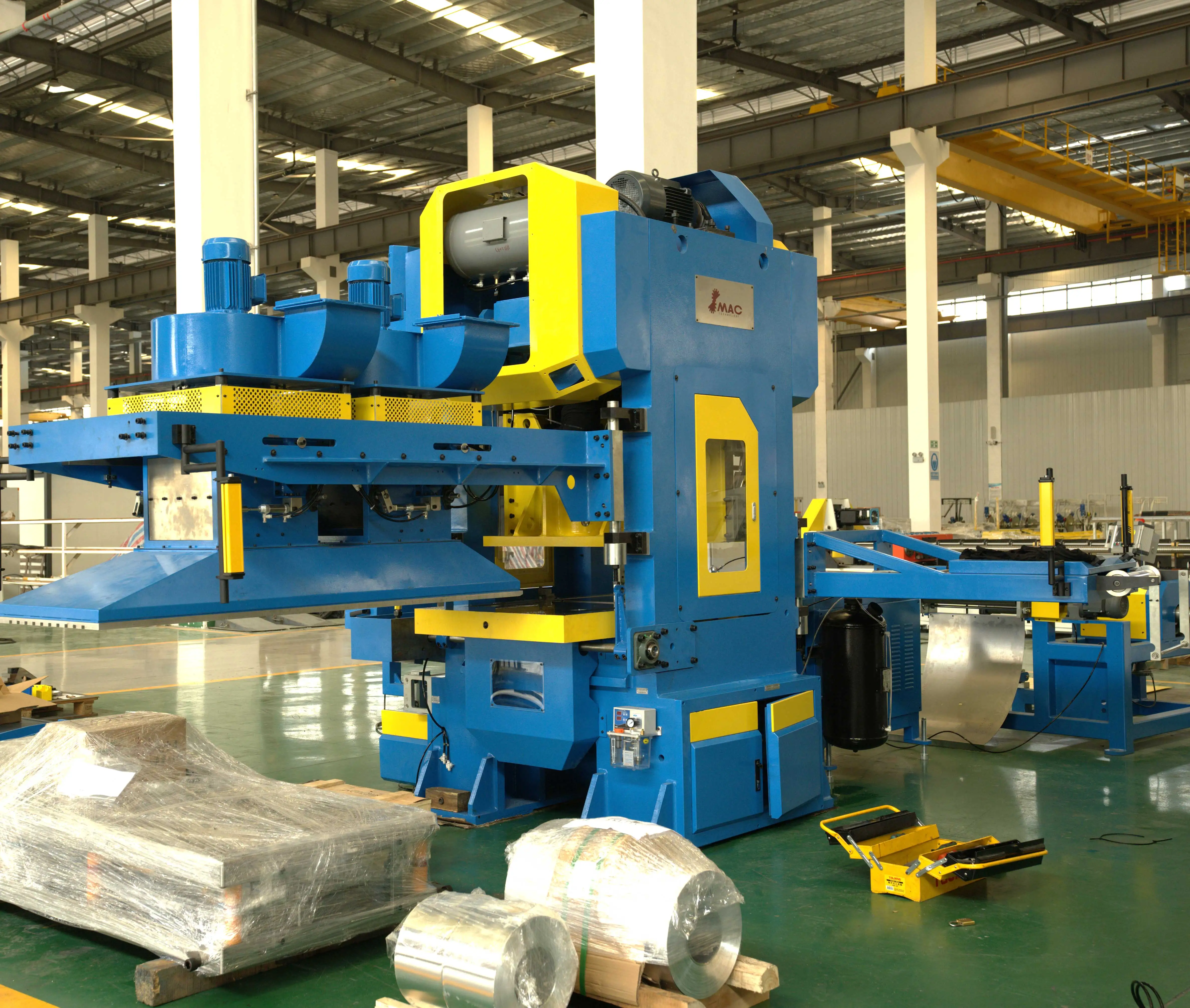 Automatic Heat Exchanger Metal Hydraulic Single Point Type H Fin Press ...