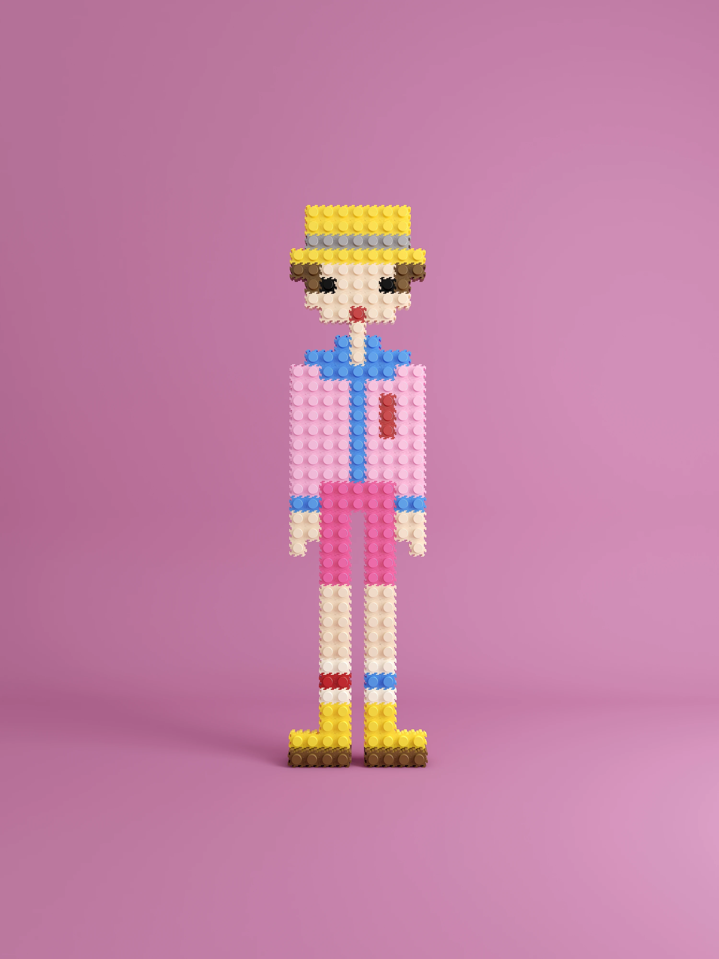 Puzzle Brick 2d Pixel Art And 3d Construction Compatible With The Brand ...