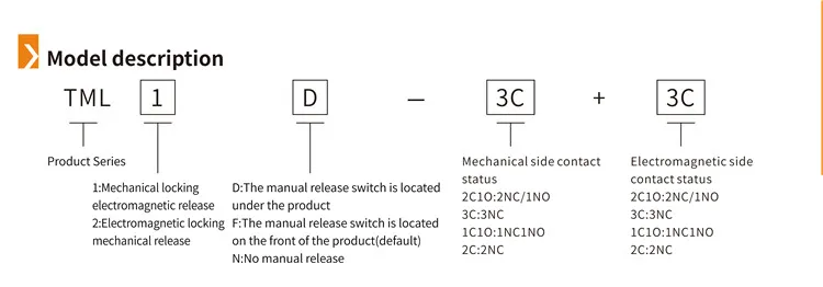 TML series Mechanical Locking Interlock Switch for Automatic Revolving ...