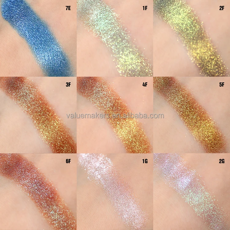 Custom Diy Eyeshadow Palette Loose Red Glitter Pigment Eyeshadow ...