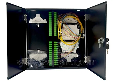 48 Port Wall Mount Patch Panel 48 Fiber Wall-mount Indoor Fiber Optic ...