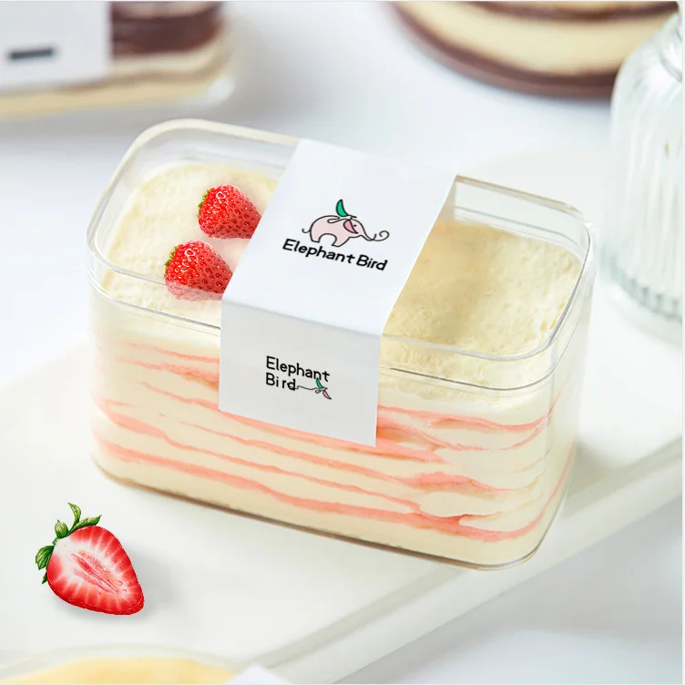 Custom Size Acrylic Dessert Tiramisu Plastic Cake Box - Transparent ...