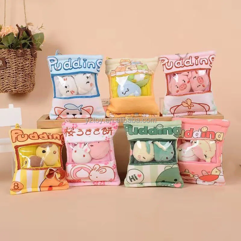 Japan Kawaii Cute Snack Pillow Design 2pcs Small Dolls Pudding 3d ...