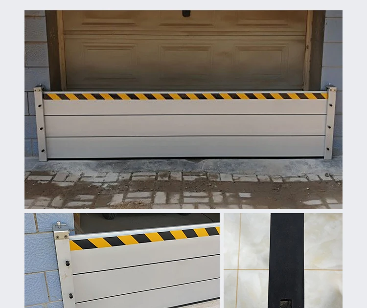 Aluminum Home Garage Door Anti Flood Barrier Control Board Water Flood ...