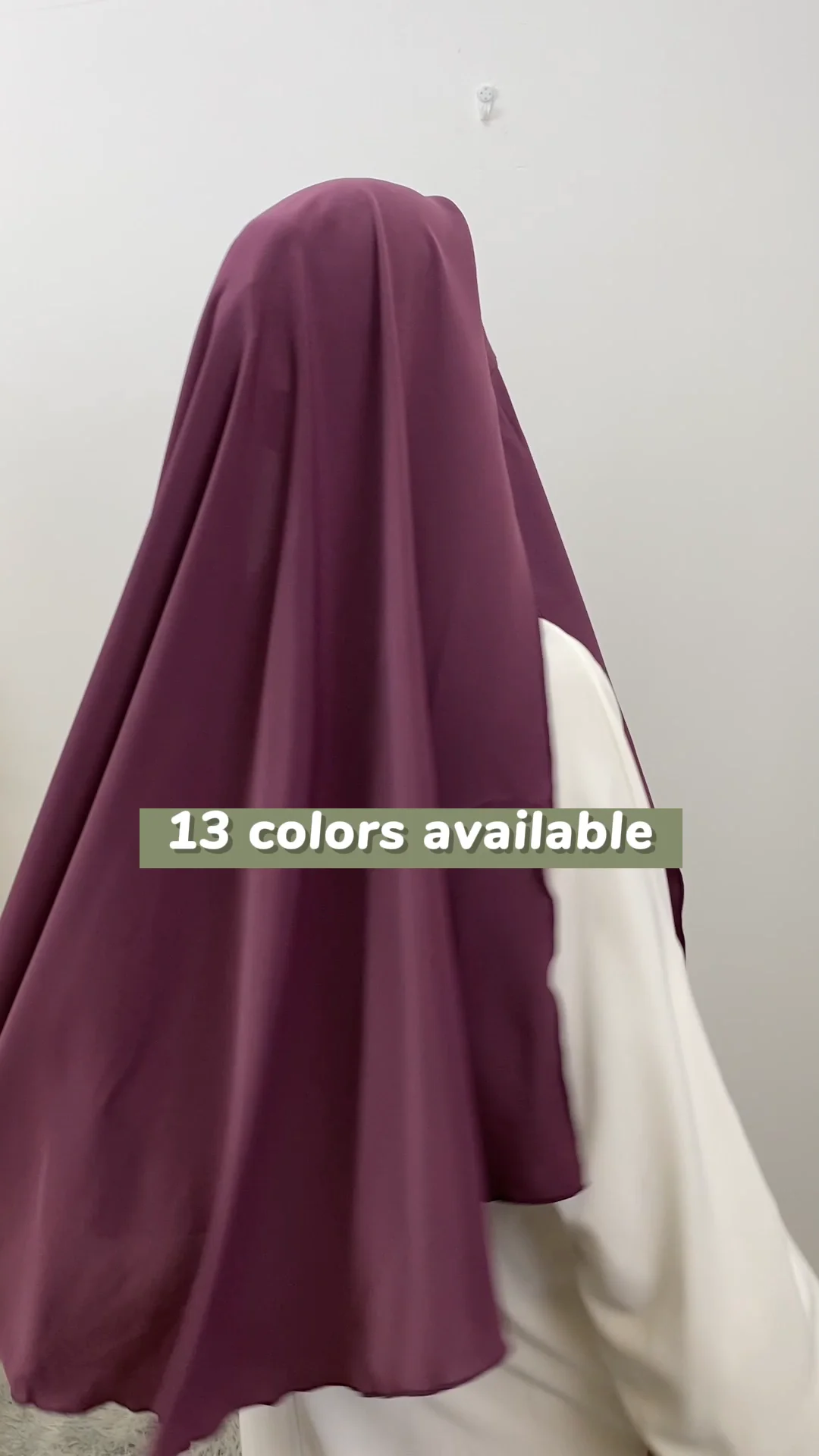 2340# Muslim Simplicity Casual Hijab Niqab Splice One Layer Hijab ...