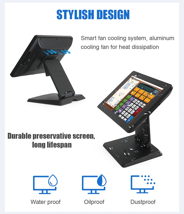 New Dual Screen Pos Machine For Sale With Stand Cash Register All In ...