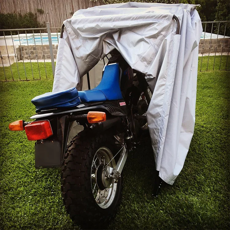 Nhcx Foldable Motorcycle Shelter Shed Metal Frame Canopy Garage Tent ...