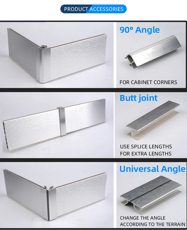 HIGHYI Kitchen Decorative Metal Baseboard Moulding Kitchen Cabinet ...