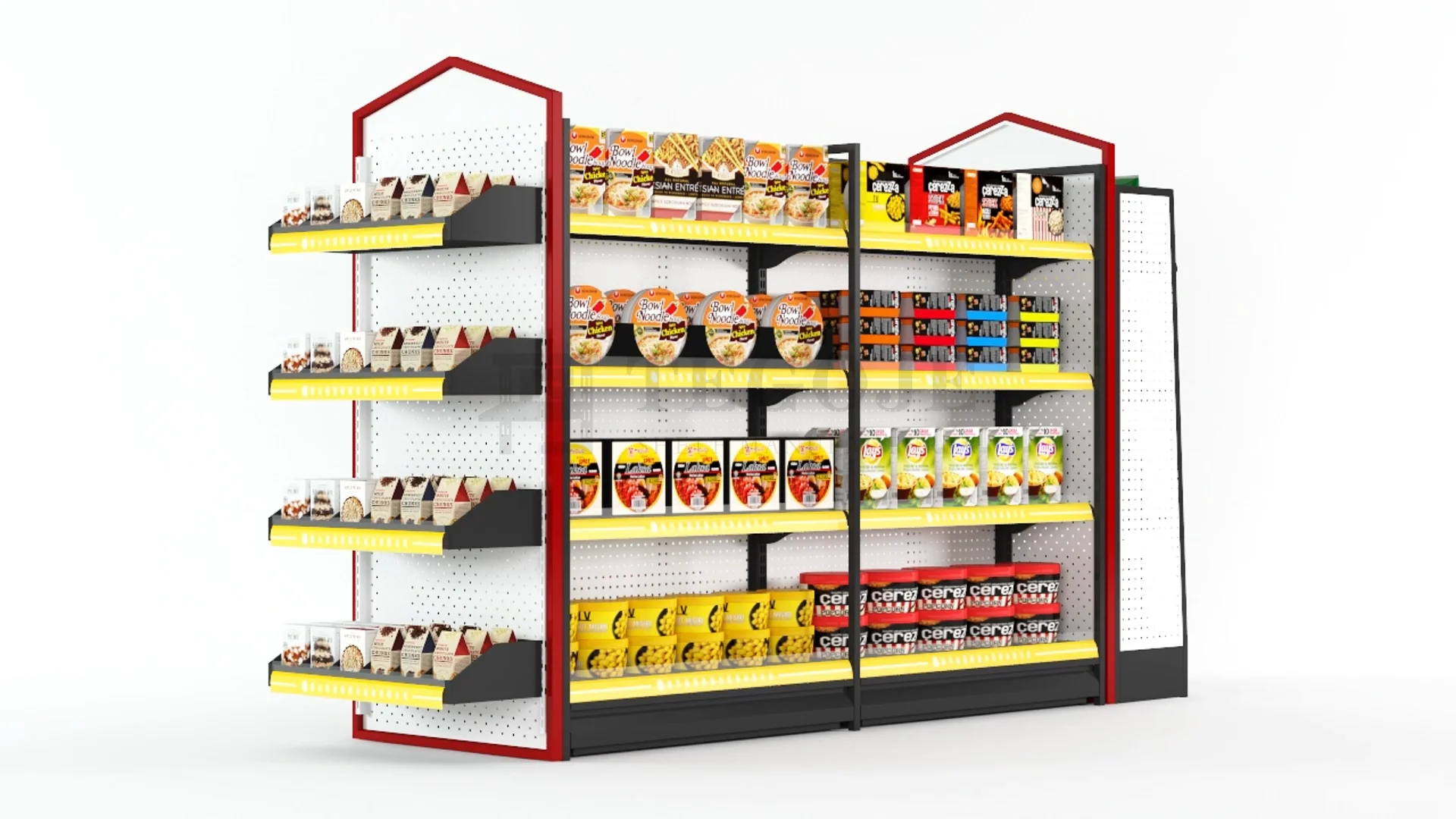 Supermarket Storage Racks Grocery Gondola Shelving Supermarket Shelving ...