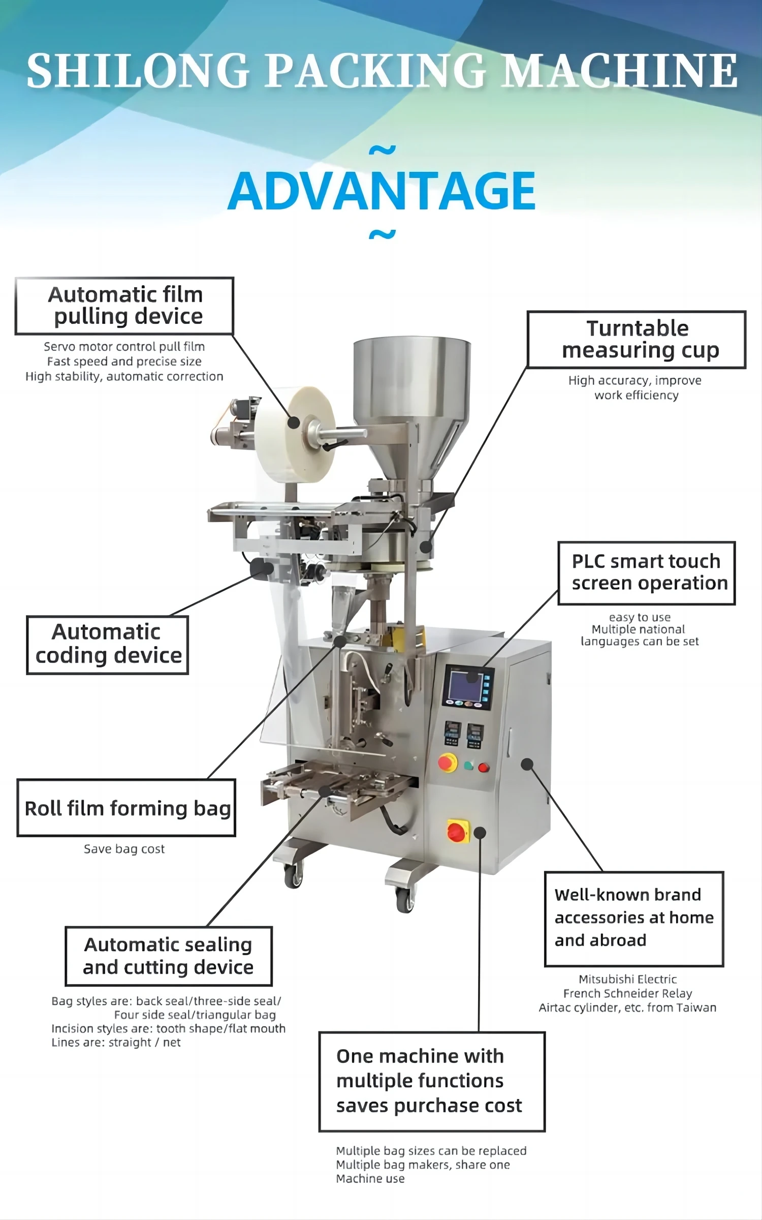 Automatic Multi-function Packaging Machines Small Food Packaging ...