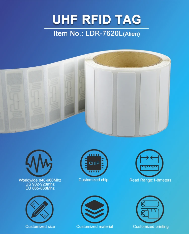 Wholesale Printable Passive 860-960mhz U8 Chip Rfid Tag Long Range Uhf ...