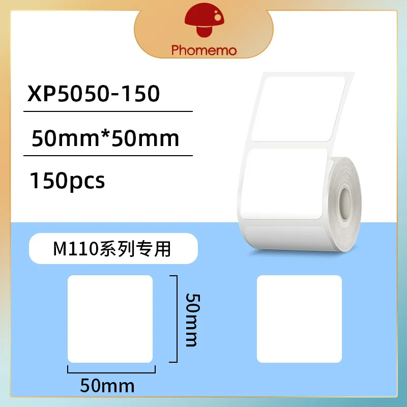 Phomemo M110 Labels Sticker Thermal Paper Self-Adhesive Label Tape for ...