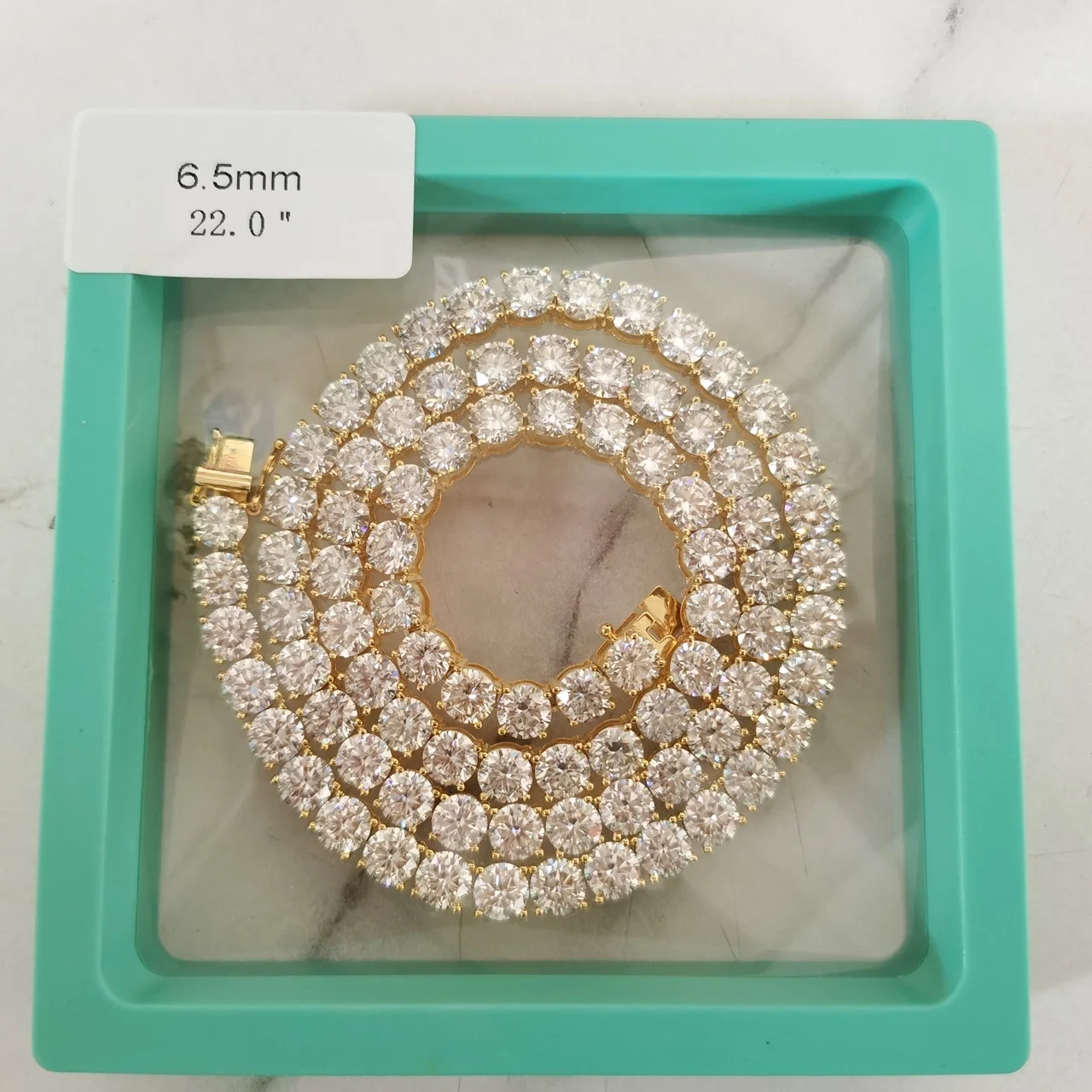 Cheapest Price Hip Hop 925 Silver Gra Vvs Moissanite Diamond Tennis ...