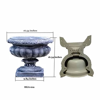Concrete Plastic Garden Flower Pot Molds For Outdoor Decoration - Buy ...