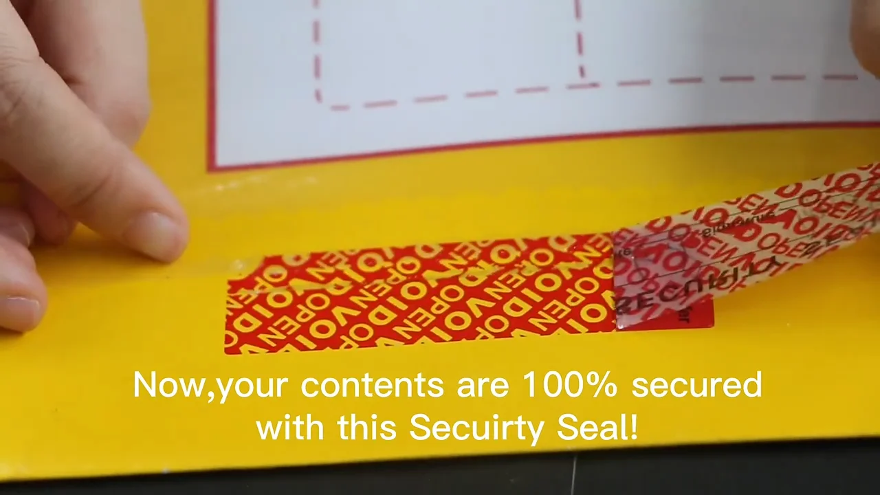 Red Adhesive Labels Tamper Proof Stickers/seals Warranty Void Seal ...