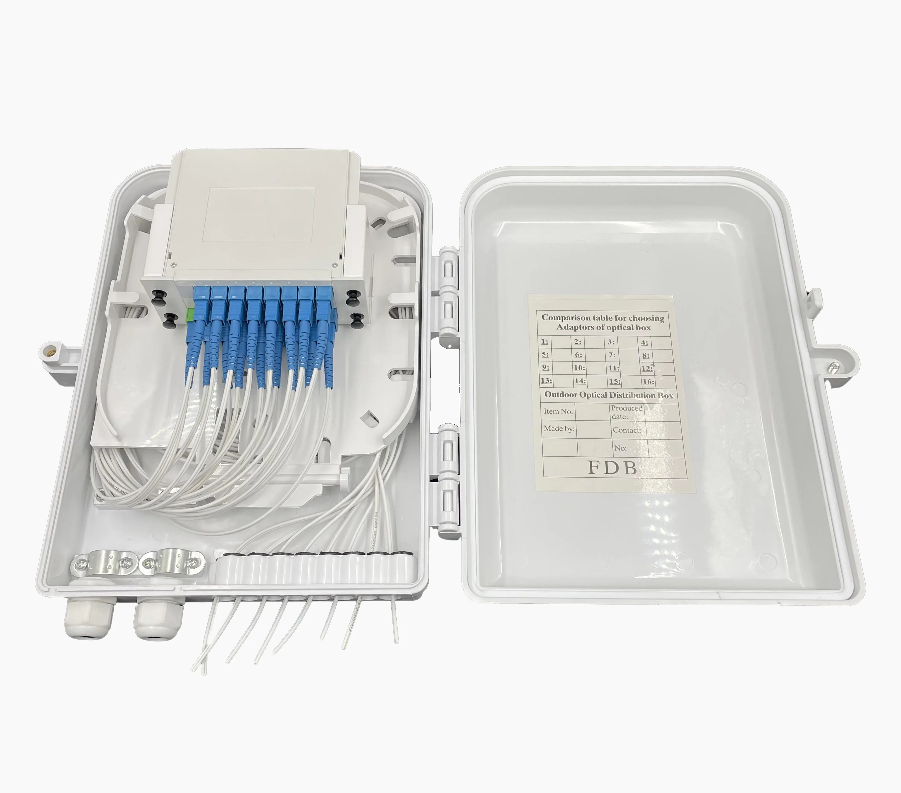 Ftth Box 16 Core Wall-mount And Pole Mounted Outdoor 16 Ports Fiber ...