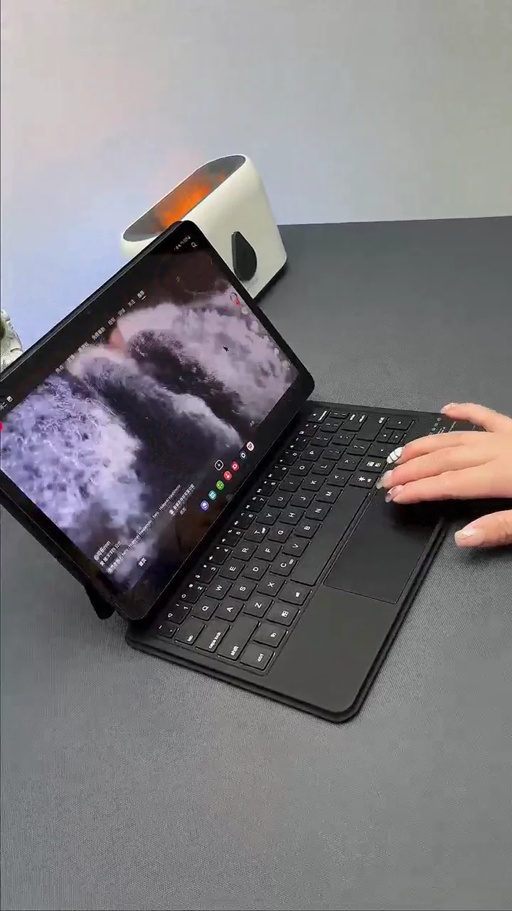 2024 Hot Custom Folio Keyboard Trackpad Backlit Wireless For Samsung ...