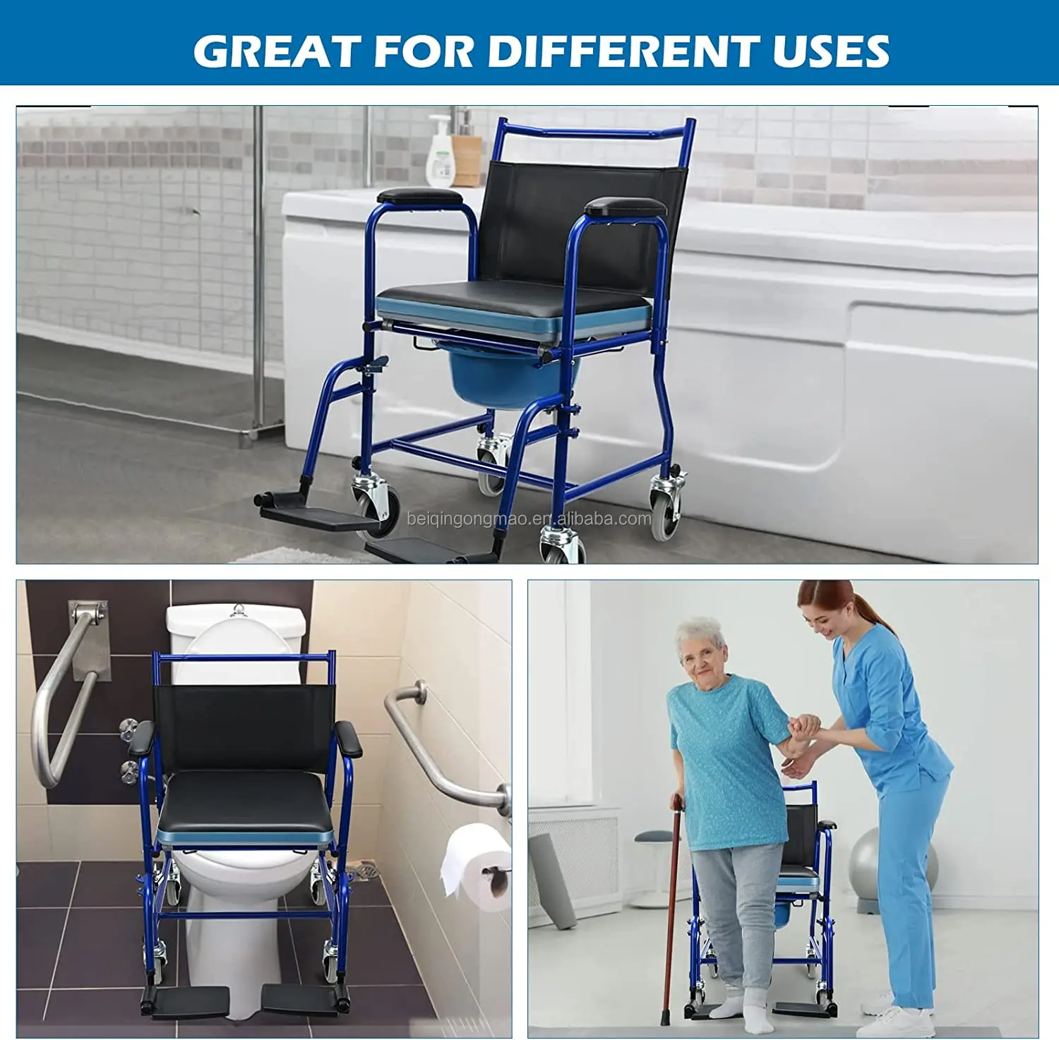 Disabled Bath Commode Toilet Shower Chair for the Elderly| Alibaba.com