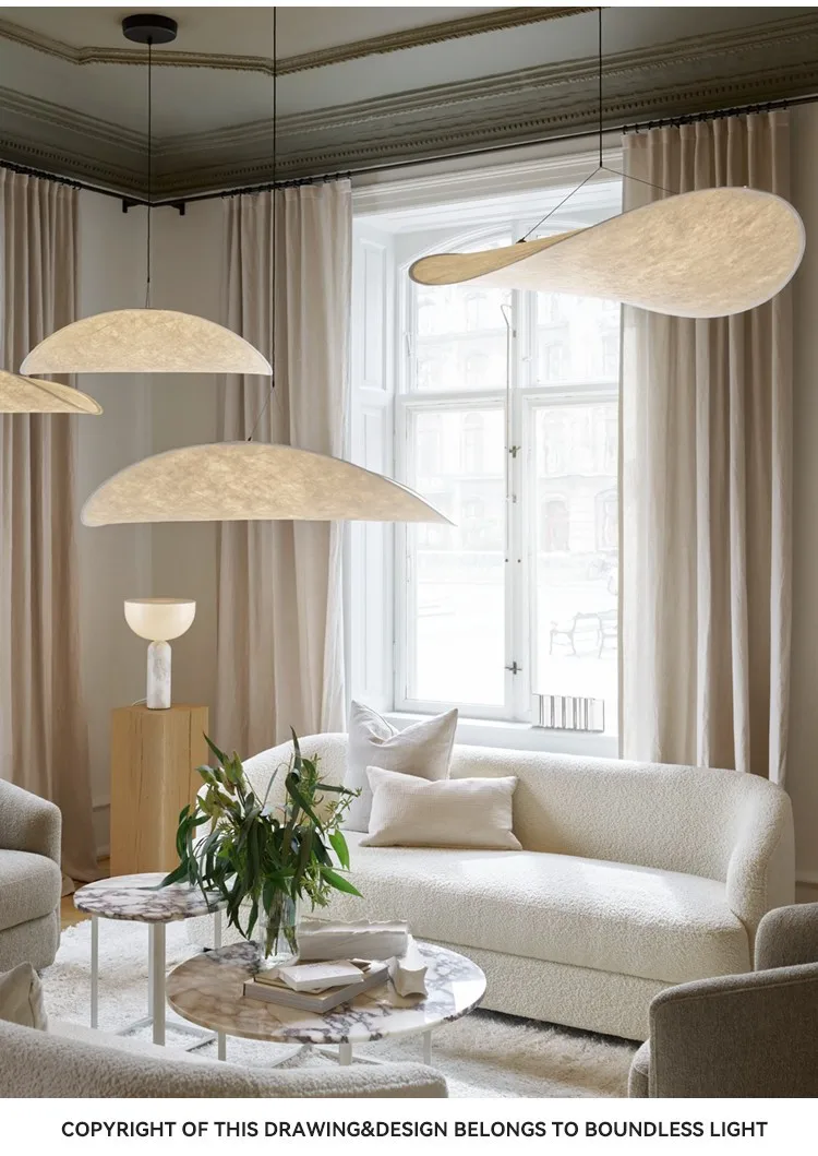 Silent Wind Handmade Silk Led Chandelier Living Dining Room Bar Home ...